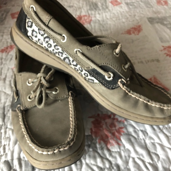 Sperry | Shoes | Sperry Grey Cheetah Print | Poshmark